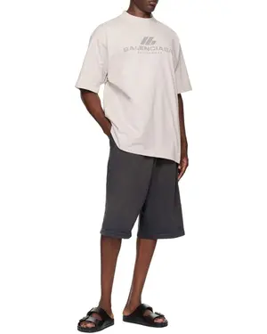 Balenciaga Activewear Logo Print T-shirt