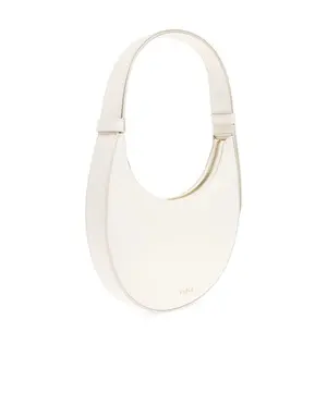 Furla Delizia Logo Printed Mini Shoulder Bag - Light Beige