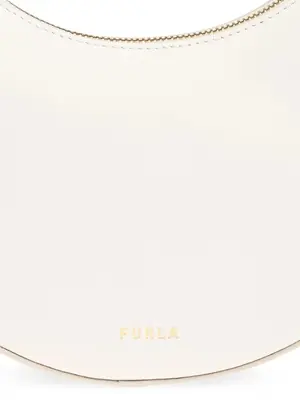 Furla Delizia Logo Printed Mini Shoulder Bag - Light Beige