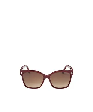 TOM FORD Tom Ford Butterfly Frame Sunglasses Red