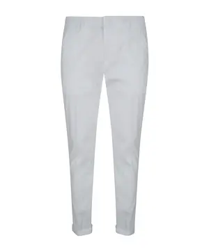 DONDUP Tailored Cuffed-hem Trousers - White