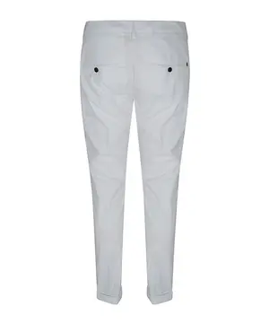 DONDUP Tailored Cuffed-hem Trousers - White