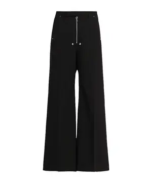 Rick Owens Tailored Wool Wide Leg Trousers