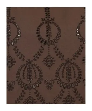 P.a.r.o.s.h Short-sleeved Openwork Detail Top - Marrone