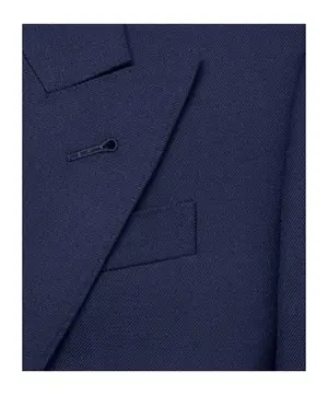 Valentino Garavani Wool Gabardine Double Breasted Jacket