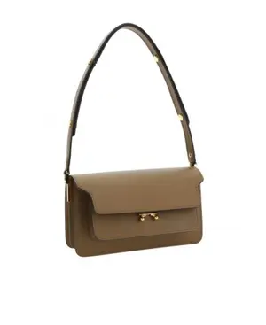 Marni Trunk Foldover Top Shoulder Bag