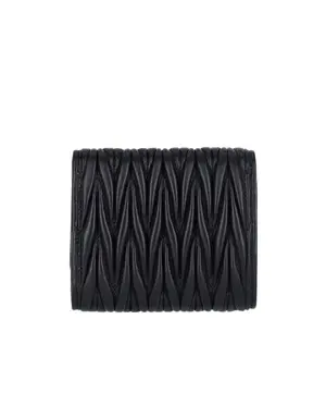 Miu Miu Matelassé Logo-lettering Wallet