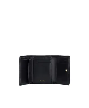 Miu Miu Matelassé Logo-lettering Wallet