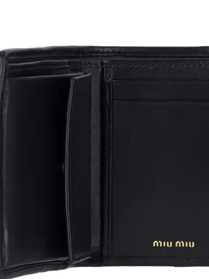 Miu Miu Matelassé Logo-lettering Wallet