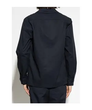 SAMSOE SAMSOE Sataka Button-up Shirt Jacket - Navy Blue