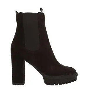 GIANVITO ROSSI High-heeled Round-toe Boots - Mocha