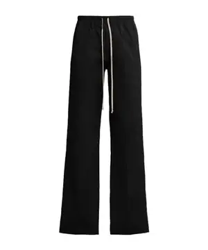 Rick Owens Dietrich Drawstring Cotton Pants - Black