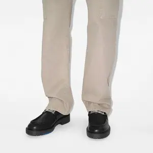Burberry Leather Loafers With Equestrian Knight Detail