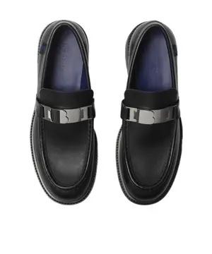 Burberry Leather Loafers With Equestrian Knight Detail