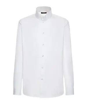 Balmain Covered Cotton Satin Shirt