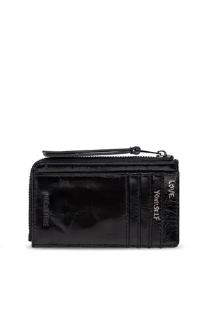 Zadig&Voltaire Studded Wings-detail Leather Wallet