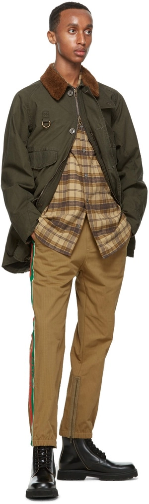 Gucci Web Straight-leg Trousers With Side Stripe Detail