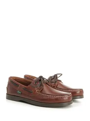 Paraboot Barth Logo Patch Lace-up Loafers - Brown