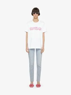 Givenchy 4g Embroidered Jersey T-shirt