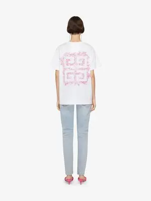Givenchy 4g Embroidered Jersey T-shirt