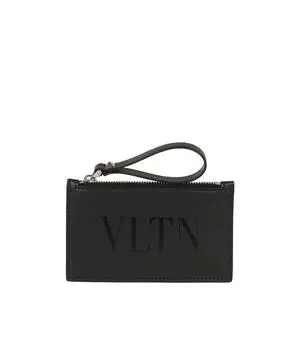 Valentino Garavani Vltn Zipped Wallet - Black