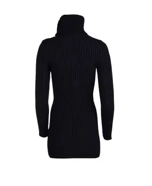 Saint Laurent Ribbed Fold-over Collar Jumper