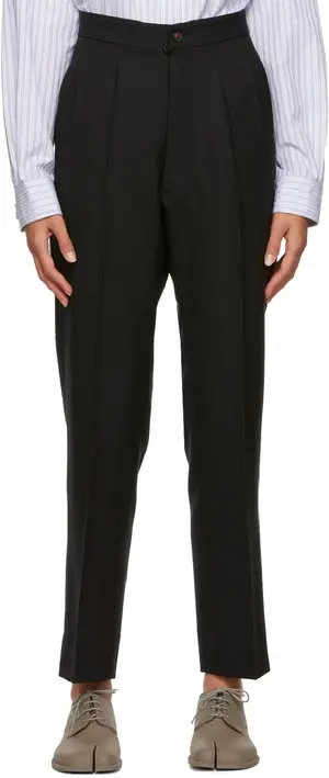 MAISON MARGIELA Wool Buckled Detailed Trousers
