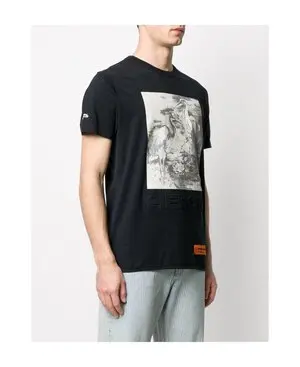 Heron Preston Crew Neck Heron Print T-shirt