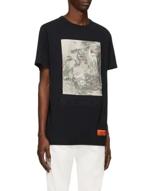 Heron Preston Crew Neck Heron Print T-shirt