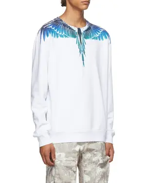 MARCELO BURLON COUNTY OF MILAN Wings Print Sweatshirt
