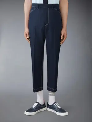 Thom Browne Contrast Stitch Tailored Trousers