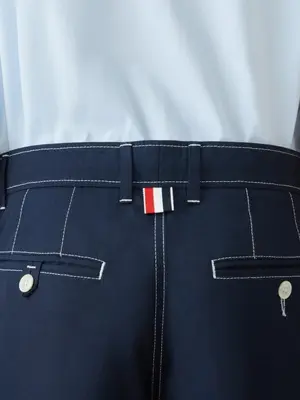 Thom Browne Contrast Stitch Tailored Trousers