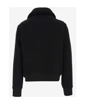 AMI Paris Straight Hem Long-sleeved Jacket