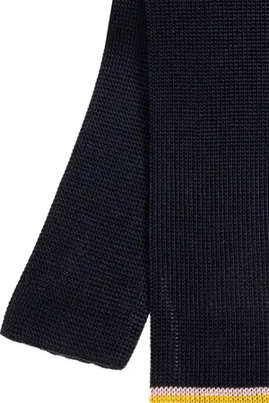 Paul Smith Knitted Neck Tie With Horizontal Stripes