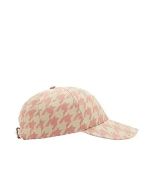 Burberry Houndstooth Check Baseball Cap
