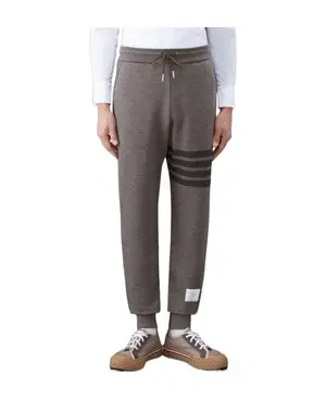 Thom Browne Four Bar Drawstring Joggers