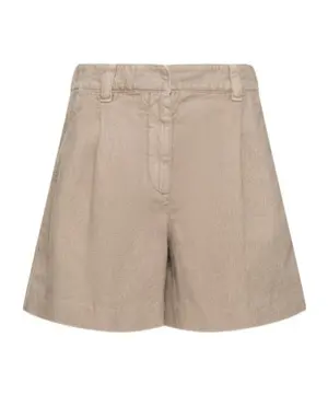 Brunello Cucinelli Cotton Blend Bermuda Shorts - Nude