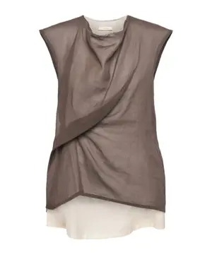 The Row Zip Up Blouses