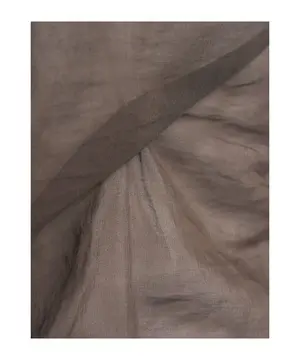 THE ROW Inawa Draped Cotton Organza Top - Brown