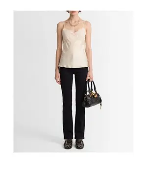 Chloé Silk Camisole With Lace Inserts