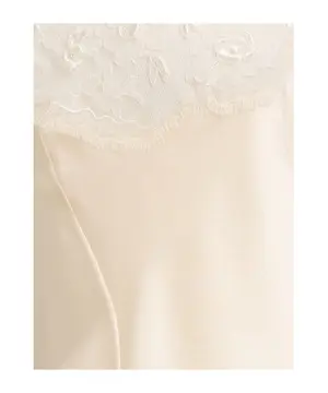 Chloé Silk Camisole With Lace Inserts