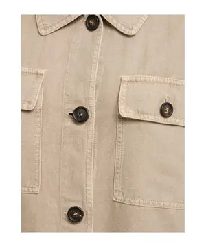 Brunello Cucinelli Cotton Blend Jacket With Four Front Pockets