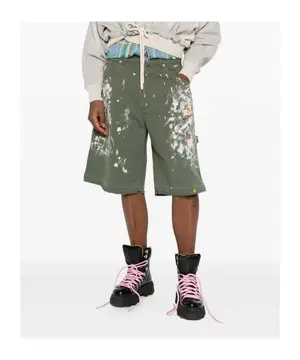 GALLERY DEPT. Belt Loop Shorts With Hammer Ring Detail