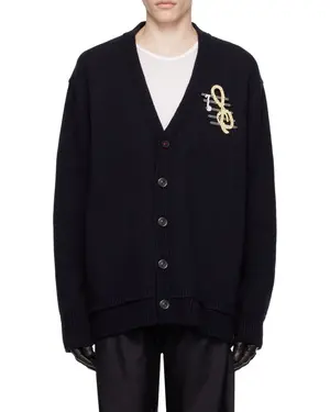 MAISON MARGIELA V-neck Buttoned Knitted Cardigan