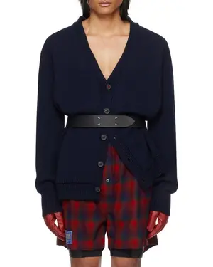 MAISON MARGIELA V-neck Buttoned Knitted Cardigan