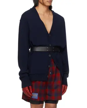 MAISON MARGIELA V-neck Buttoned Knitted Cardigan