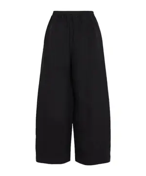 THE ROW Extra Wide Silk Pants - Black