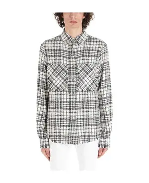 Faith Connexion Checked Shirt With Frayed Edges