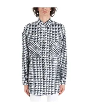 Faith Connexion Geometric Print Oversized Shirt