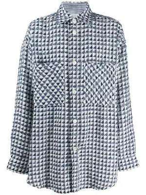 Faith Connexion Geometric Print Oversized Shirt